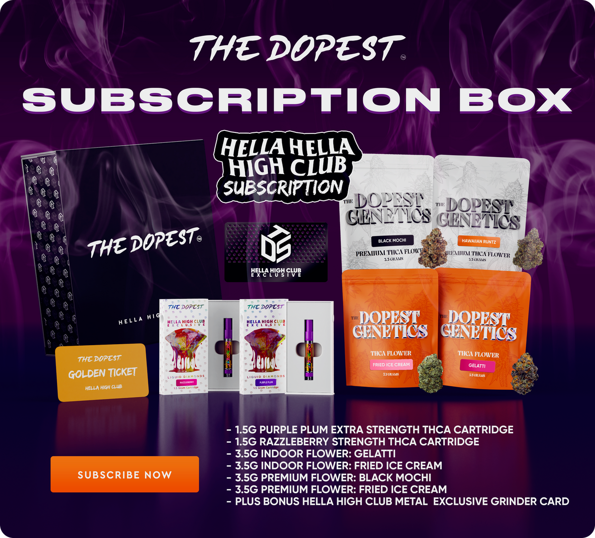 Hella High Club Flower Box Subscription | The Dopest